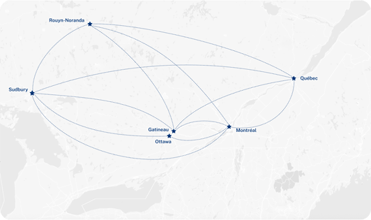 Chartered flights – Val-d’or – Rouyn-Noranda | Propair